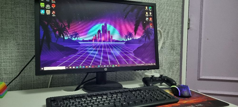 PC Gamer + Monitor HP + Tecladp HP + Rato gamer + Colunas com Subwoofe ...