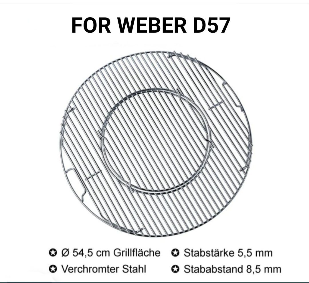 Weber Gourmet BBQ System GBS Решетка для гриля Ø 57 и 47 см 8835: 2 950 ...