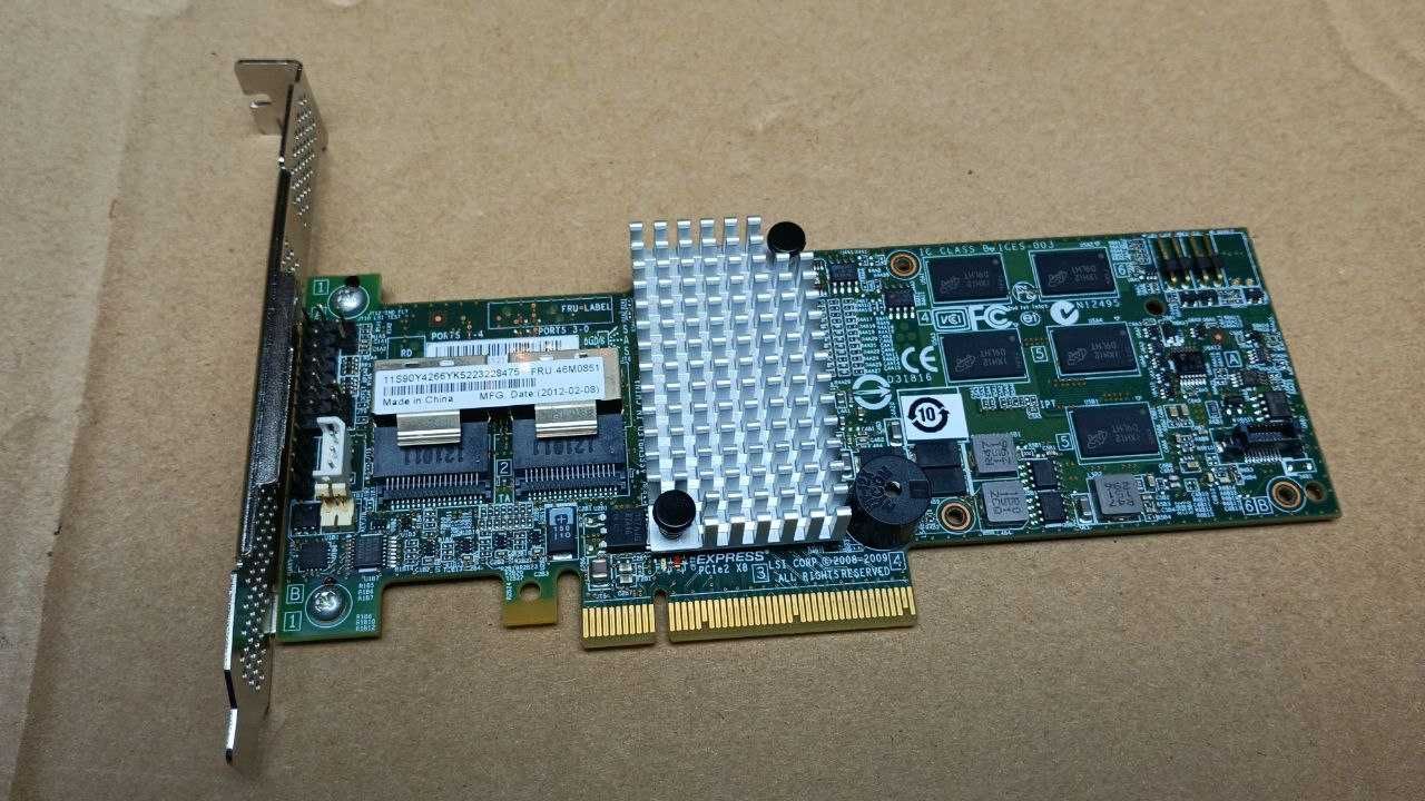 Контролер LSI RAID SAS 9260- 8i 6Gb/s MegaRAID SAS / SATA память 512mb ...
