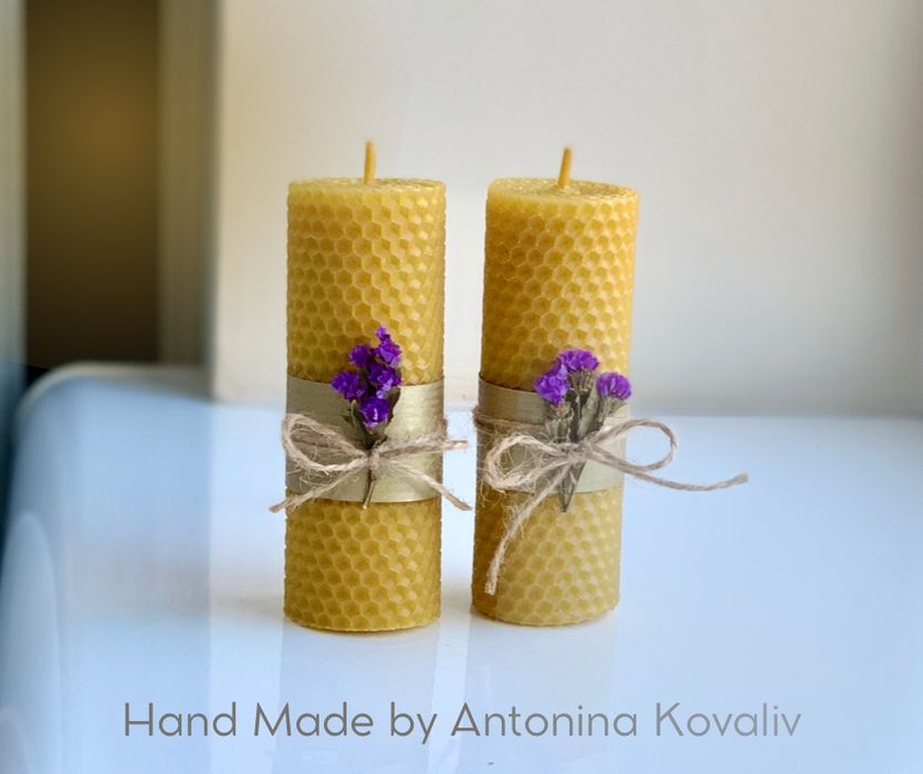 Стрітенські свічки свічки з вощини еко свічки 100 грн Свічки ручної роботи Дубляни на Olx
