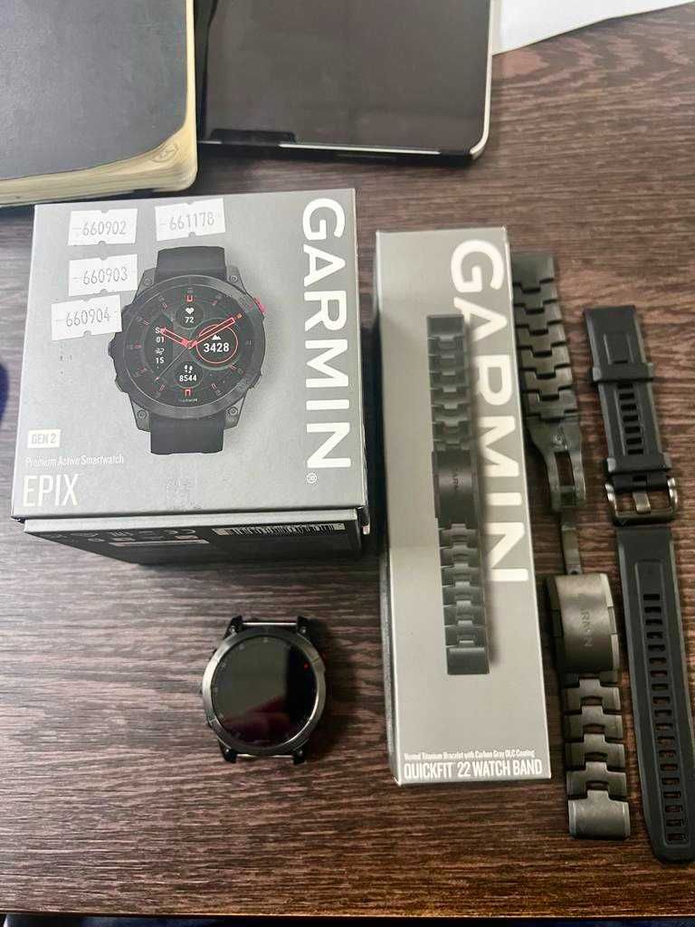 Смарт-годинник преміум-класу GARMIN EPIX GEN 2 SAPPHIRE BLACK TITANIUM ...