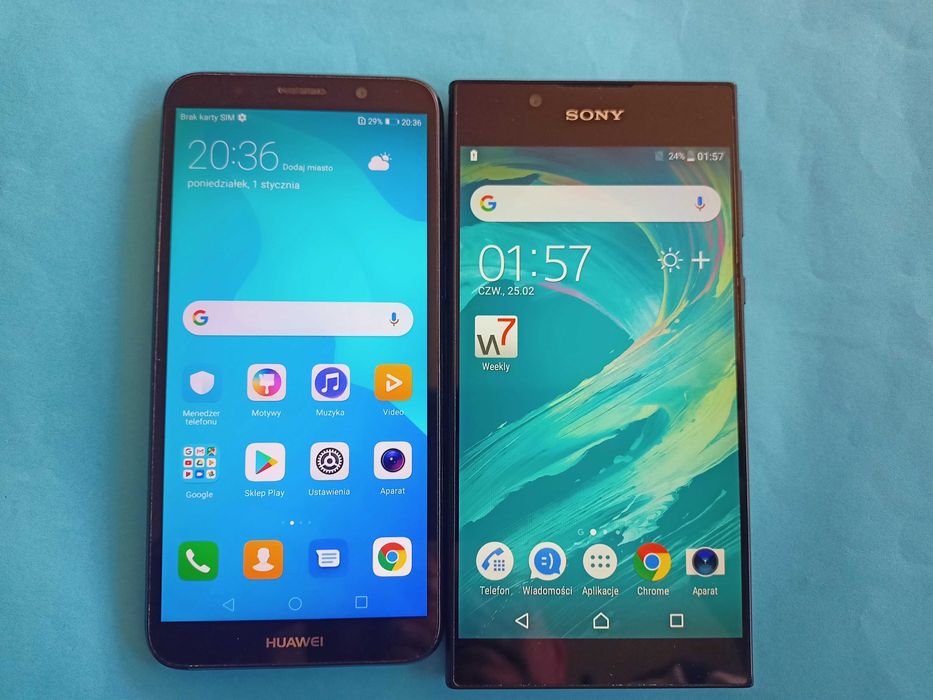 Huawei Y5, Sony Xperia L1. stan dobry Gdańsk Przymorze Wielkie • OLX.pl