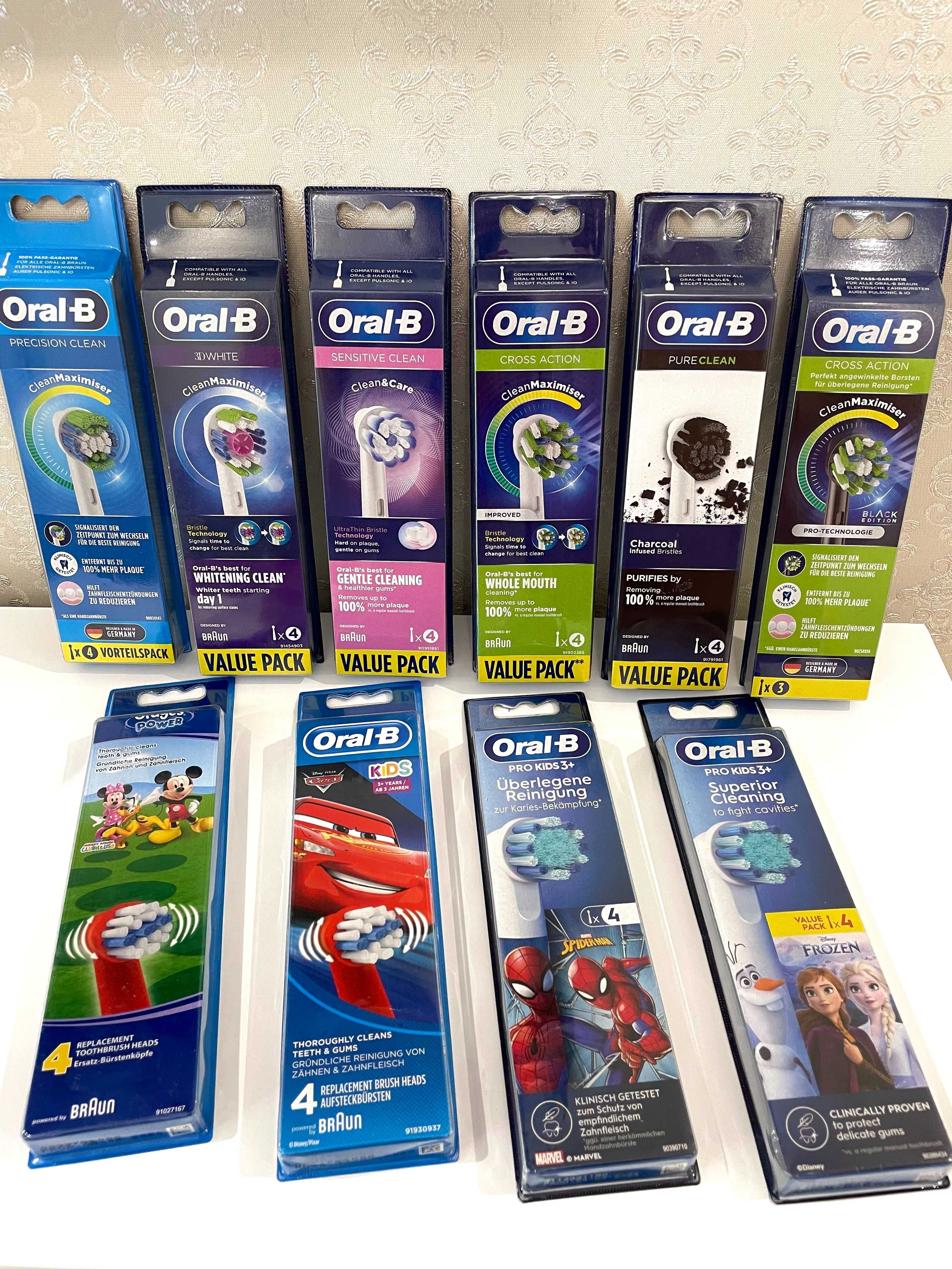 Насадки сменные на электрическую зубную щетку Oral-B Взрослые, Детские ...