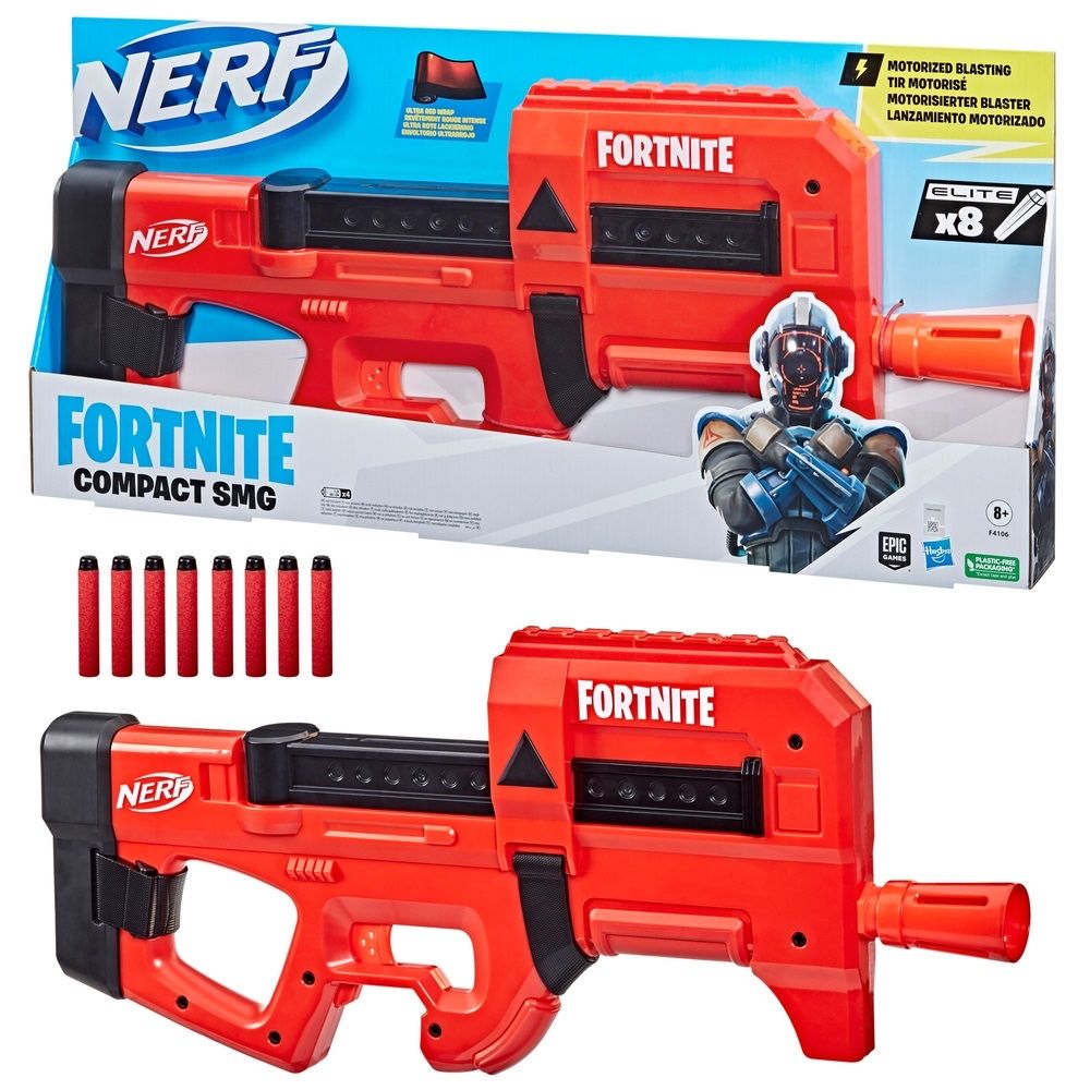 Бластер Нерф Фортнайт Hasbro Nerf Fortnite Compact SMG Оригинал: 1 200 ...