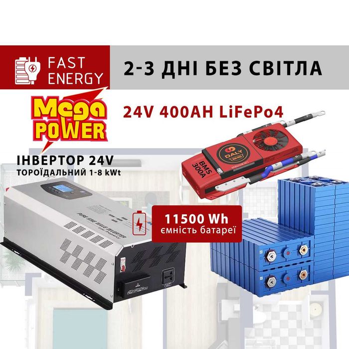 Резервне живлення квартири до 3 днів, резервное питание квартиры: 34 ...