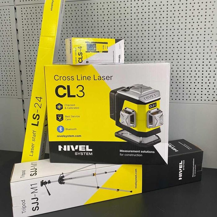 Laser zielony krzyżowy Nivel System CL3G ZESTAW NIWELACJA walizka ...