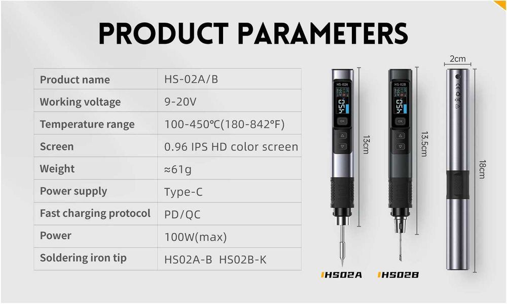 Розумний паяльник FNIRSI HS-02A 100W: 2 300 грн. - Електроінструмент ...