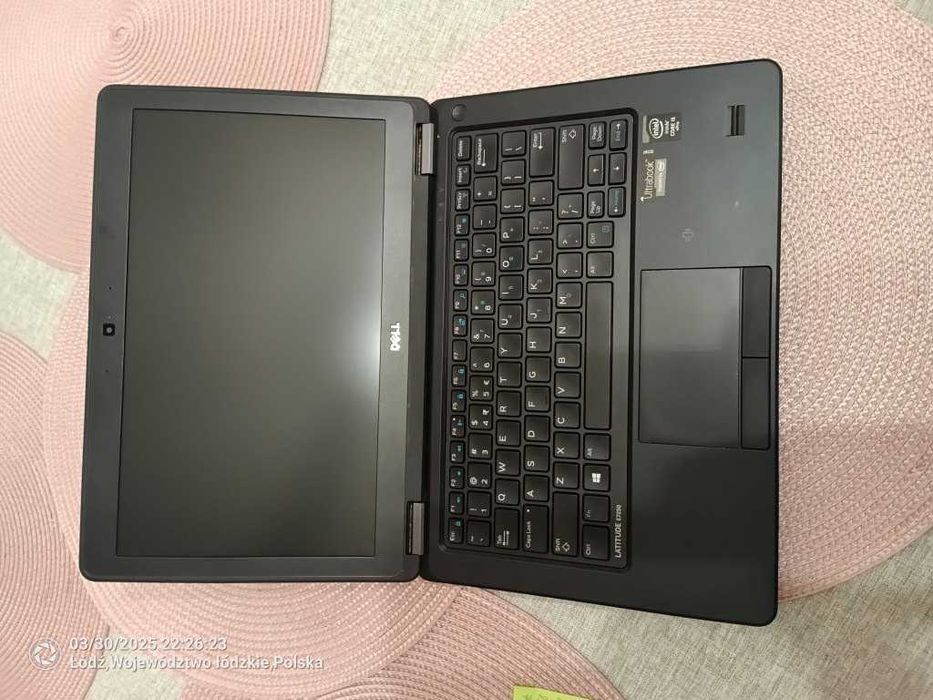 Dell Latitude E7250 I5 SSD 256 GB DDR 16 GB nowa bateria , modem LTE ...