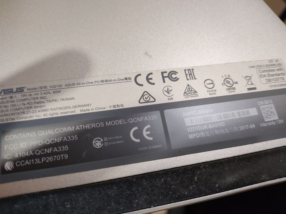 Моноблок Asus Vivo AiO V221IDUK-BA010D: 7 000 грн. - Настільні комп ...