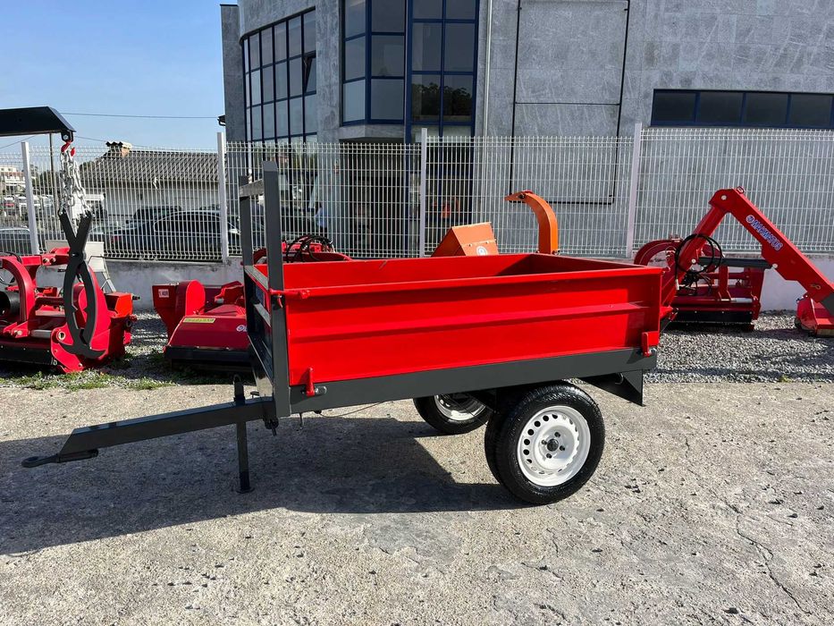 Reboque/Atrelado para mini trator c/ báscula NOVO Bougado (São Martinho ...