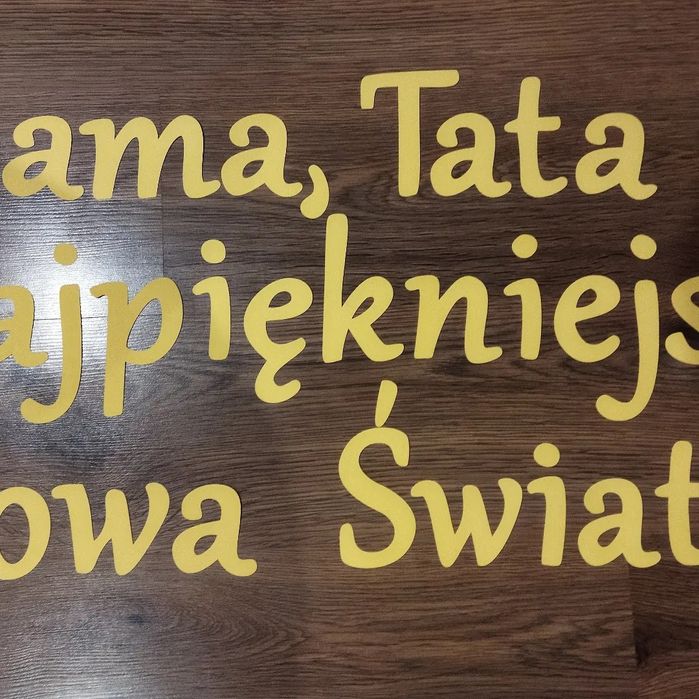 Mama Tata najpiękniejsze słowa świata napis Nowy Sącz • OLX.pl