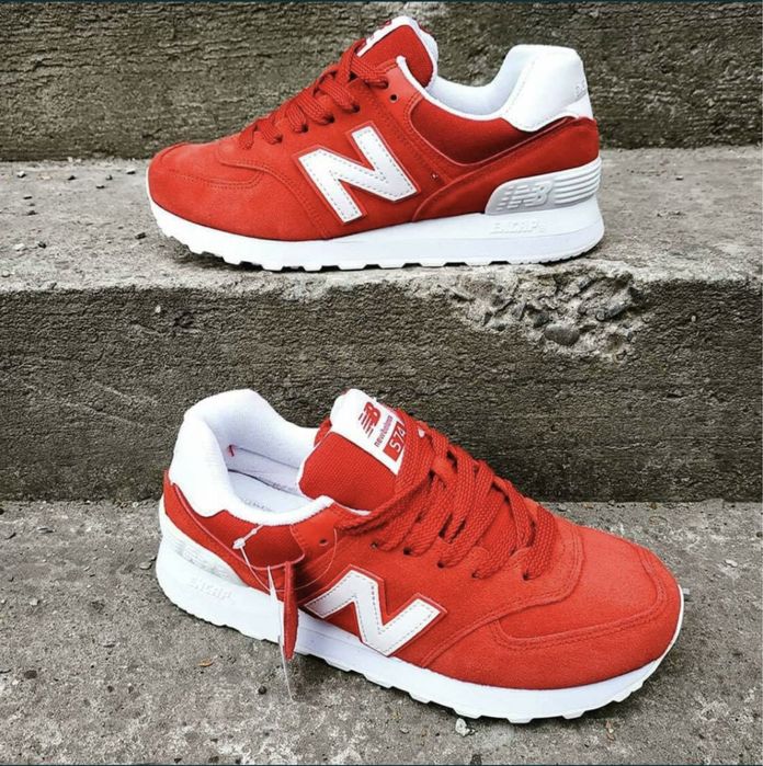Красные замшевые кросовки New Balance 574: 899 грн. - Інші кросівки ...