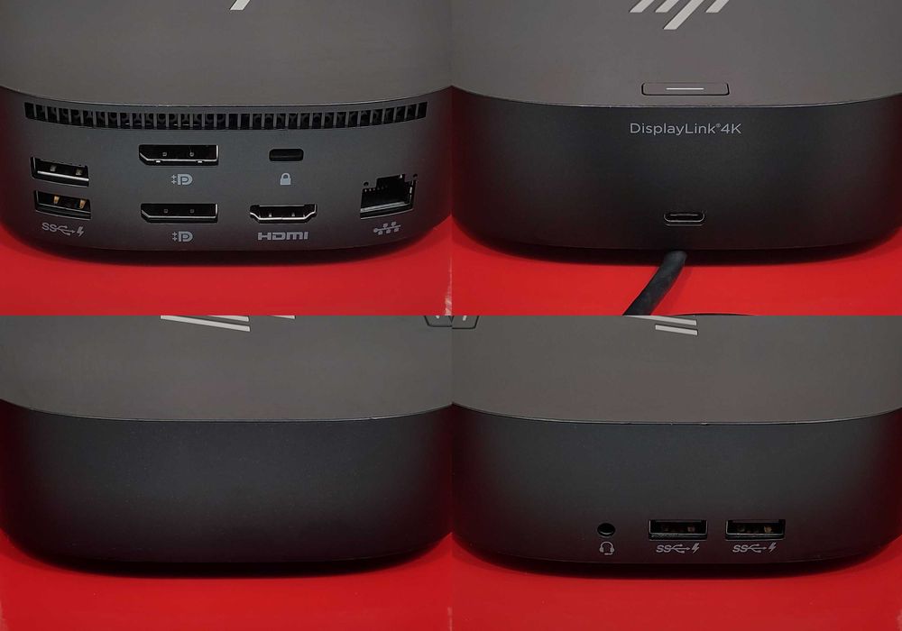 Док-станция HP DisplayLink до 4K UHD для ЛЮБОГО ноутбука/ПК до 3 монит ...