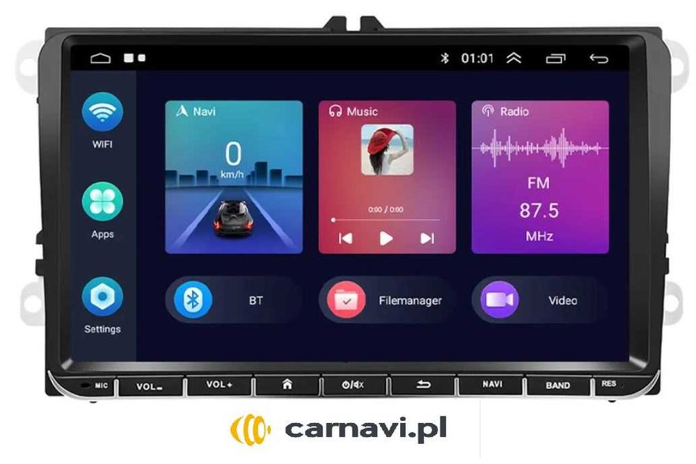 Nawigacja 2DIN radio Android VW Passat B6 B7 Golf 5 6 Touran Skoda Sosnowiec • OLX.pl