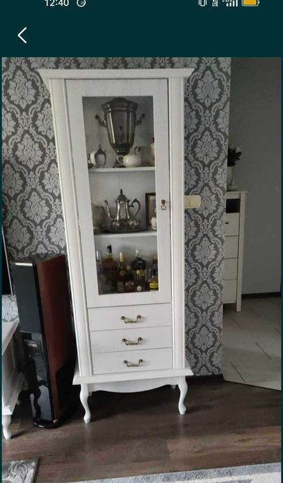 Meble salon ludwik glamour szafka rtv witryna zestaw mebli Radom • OLX.pl