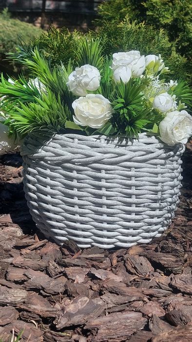 Кашпо з ротангу вазони дровниці балконні кашпо корзини 230 грн Сад город Запоріжжя на Olx