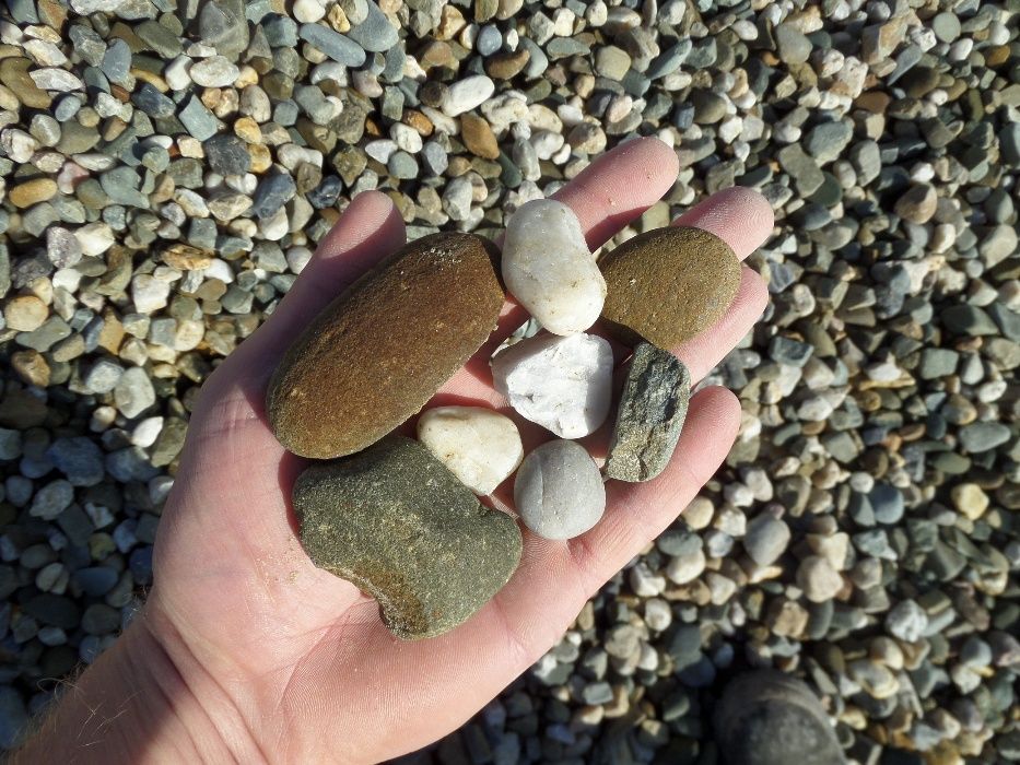 Żwir KAMIEŃ rzeczny Otoczak Mix kolorów 16-32 drenażu dekoracji Gliwice ...