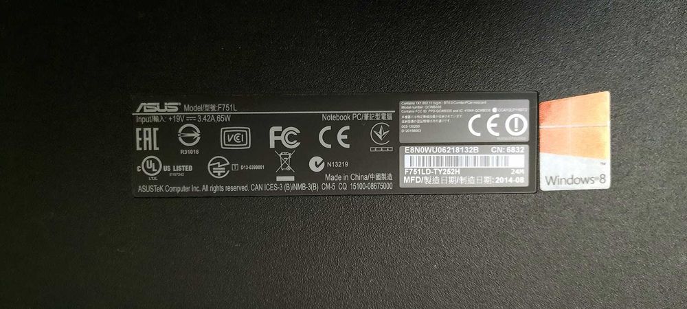 Notebook Asus F751L Laptop Katowice Załęska Hałda-Brynów cz. Zach. • OLX.pl