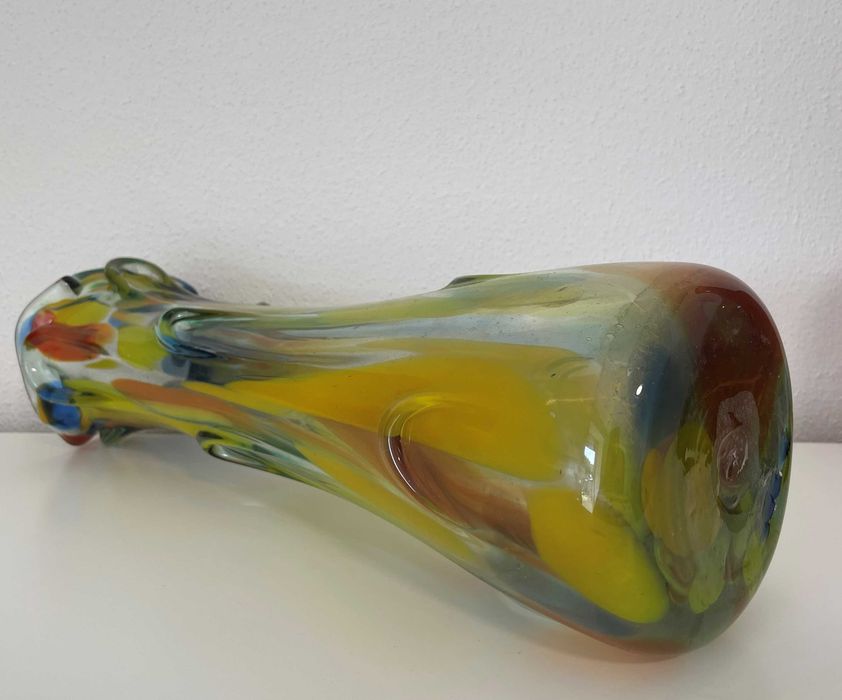 Wazon Sękacz 40cm! 1,58kg! szkło PRL Ząbkowice nie Horbowy starocie ...