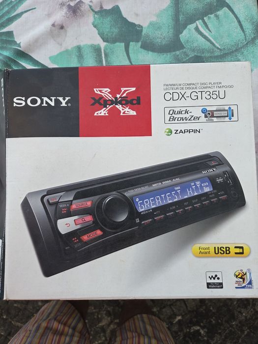 Auto Rádio Sony CDX-GT35U Cabanas de Viriato • OLX.pt