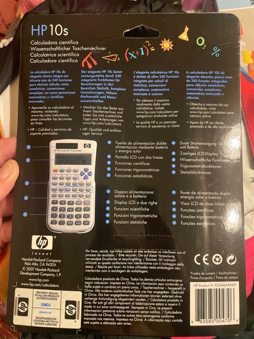 Calculadora científica HP 10s Cascais E Estoril • OLX Portugal