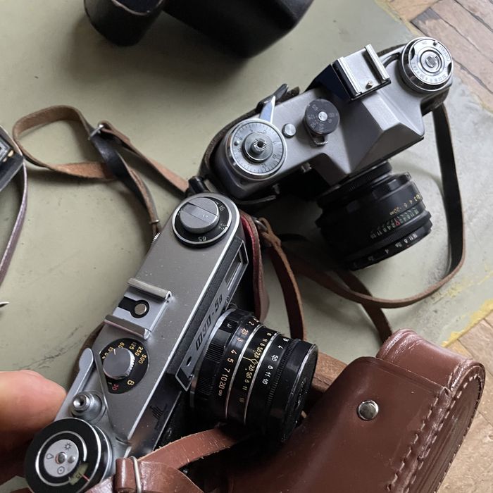 Stare aparaty zenit e fed 5 aparat lampa antyk Wrocław Stare Miasto ...