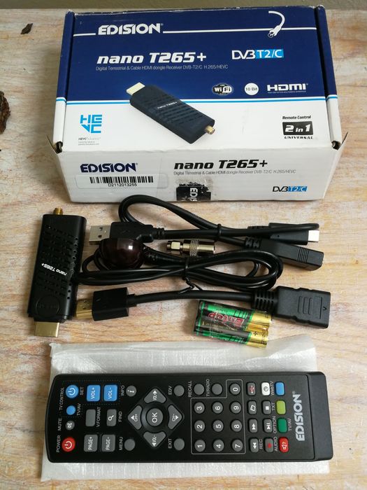 Dwa Dekodery dvb-t2 hevc EDISION NANO Picco T265+ naziemny HDMI Poznań ...