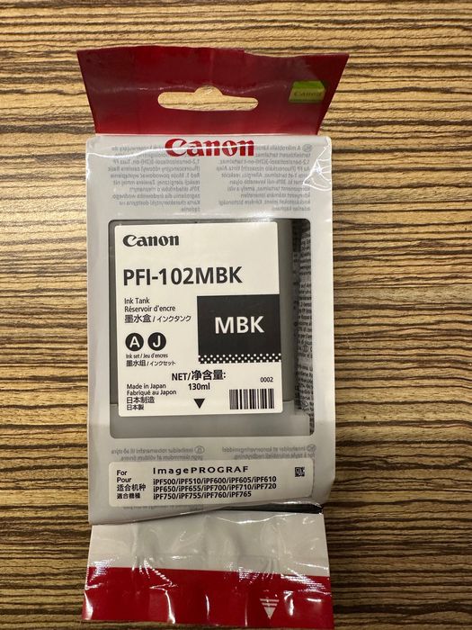 Tusz Canon czarny PFI-102mbk ważny 2025 Gdynia Chwarzno-Wiczlino • OLX.pl
