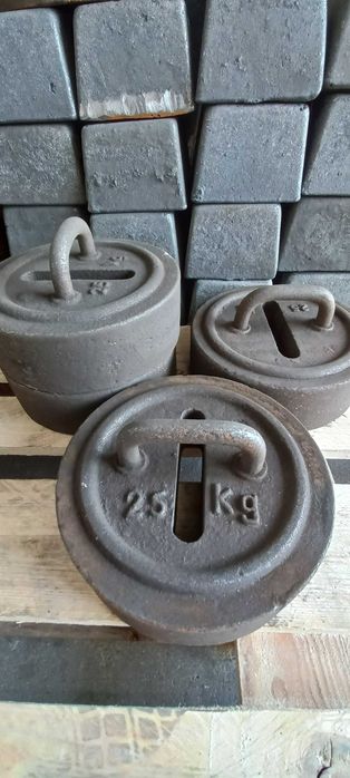 NOWY Ciężarek ŻELIWNY wagowy 25 kg BALAST reklamowy Imielin Centrum ...