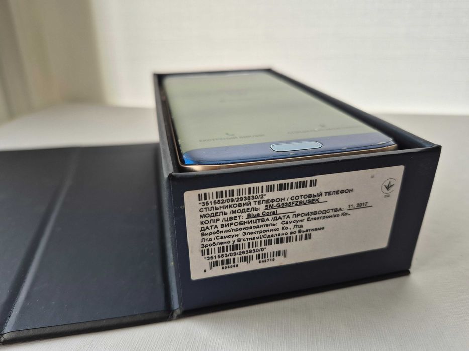 Повністю робочий Samsung S7 Edge (SM-G935) синього кольору: 1 700 грн. - Смартфони / мобільні ...