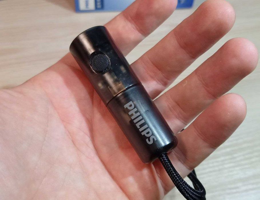 Ліхтарик Philips SFL1126 EDC акумуляторний кишеньковий фонарь лампа ...