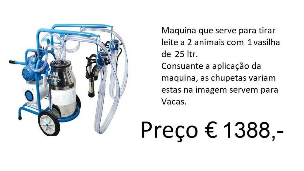 Ordenha, Maquina de tirar leite ordenha Cabras, ovelhas, vacas Penacova • OLX.pt