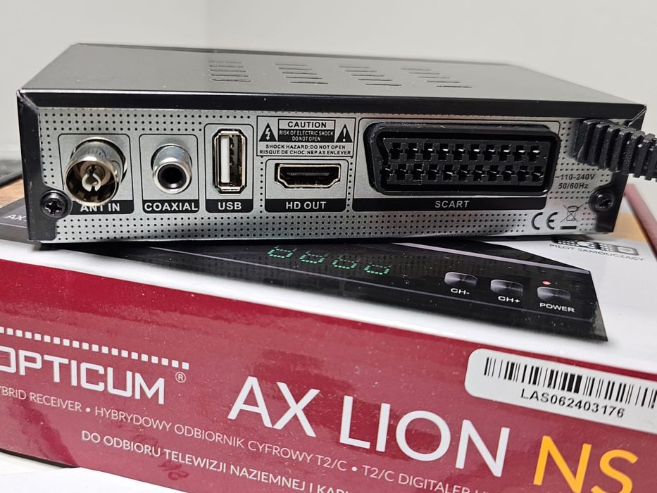 Tuner DVB-T2C H.265 dekoder Opticum AX LION NS Nowy Sącz • OLX.pl