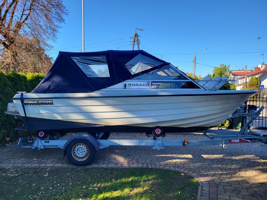 Lodz lodka kabinowa Draco 2000 wc pod silnik zaburtowy Augustów • OLX.pl
