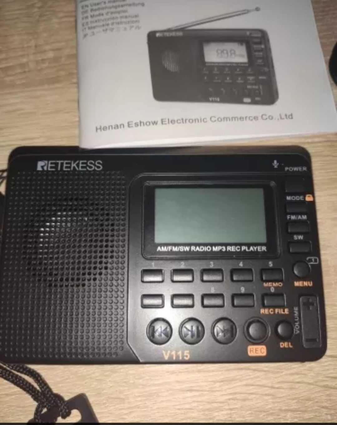 Радиоприемник Retekess V115 FM/AM/SW MP3 плеер радио диктофон: 690 грн ...