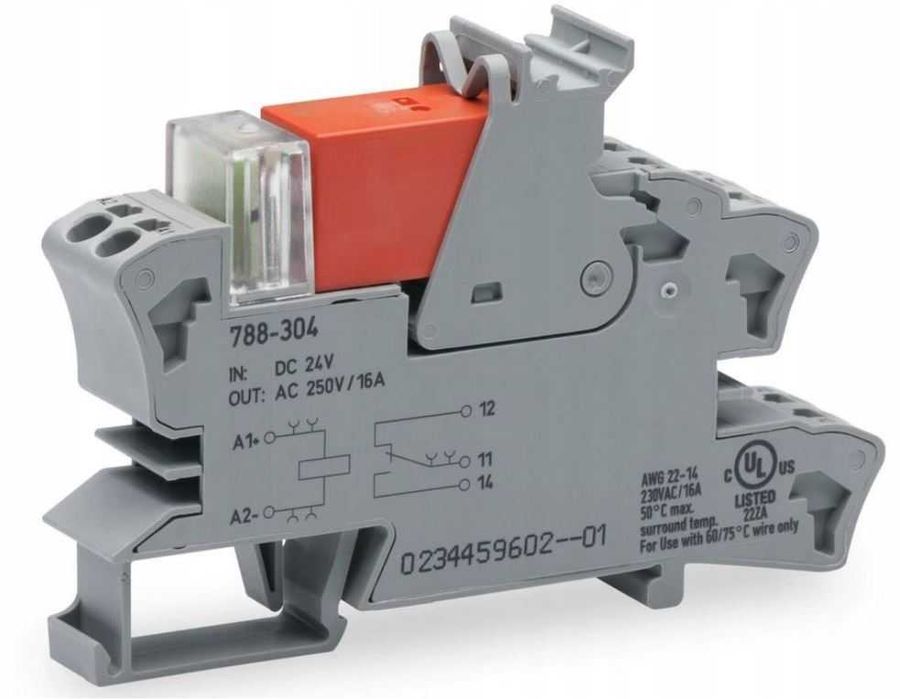 Przekaźnik z podstawką WAGO 1P 16A 24V DC, 788-304 Białystok Jaroszówka ...