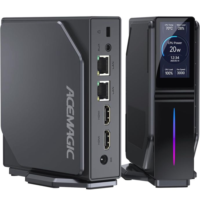 Super Mini Pc Computador Design Ultra Slim Compacto 16Gb/1Tb Topo Gama ...