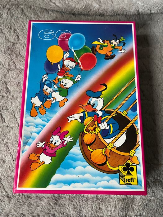 Kolekcjonerskie Puzzle # Myszka Miki, Goofy, Donald Trefl 60 Lata 90 ...