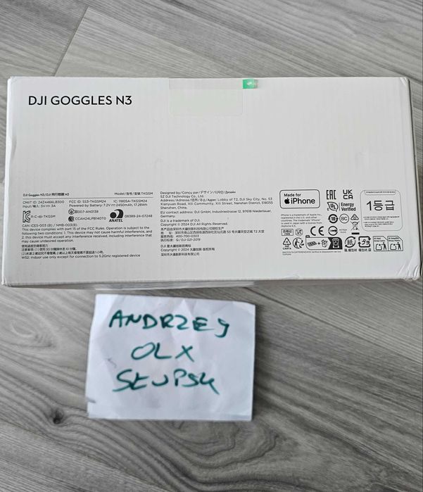 Fabrycznie nowe Gogle DJI GOGGLES N3 - oryginalne zaplombowane Słupsk ...