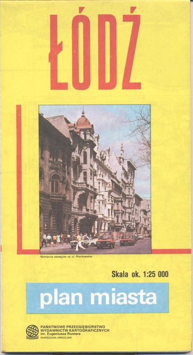 Łódź plan miasta 1:25.000 z roku 1989 Katowice Wełnowiec-Józefowiec ...