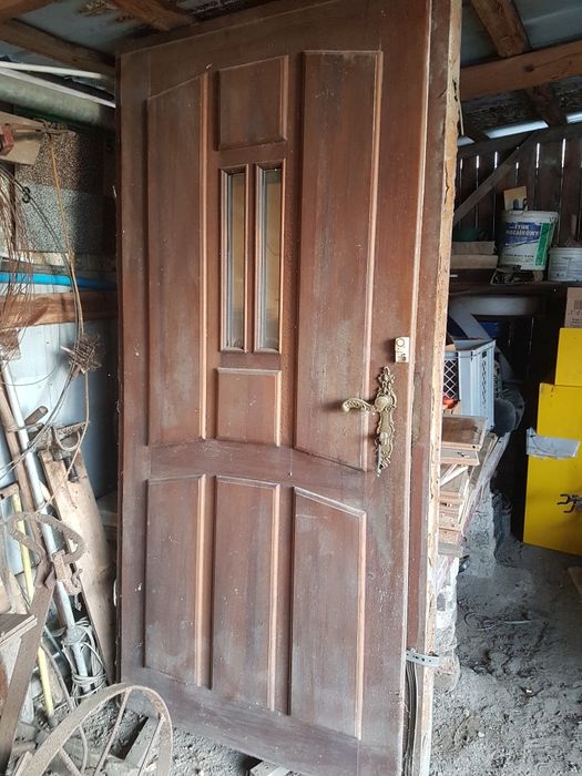 Solidne drzwi drewniane z ościeżnicami Kiełków • OLX.pl