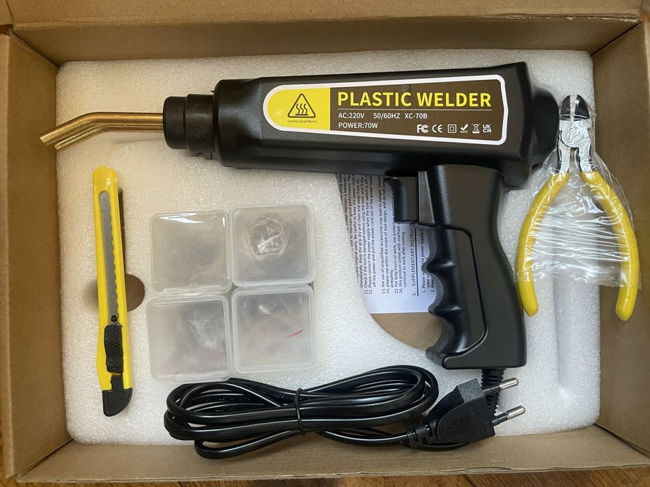 Термостеплер, паяльник для пластика, горячий пистолет + 200 скоб: 540 ...