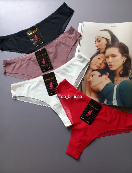 Трусики жіночі lulola/бразиліани з мереживом/трусики сітка/жіноча біли: 75 грн. - Труси Вінниця ...