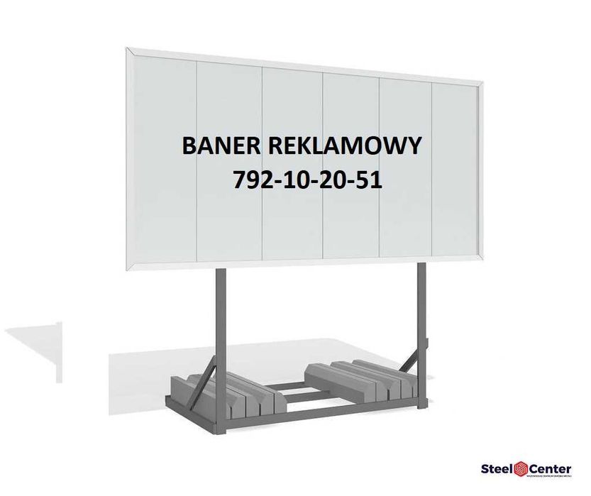 Konstrukcje stalowe pod banery reklamowe / billboard reklama baner Wola ...