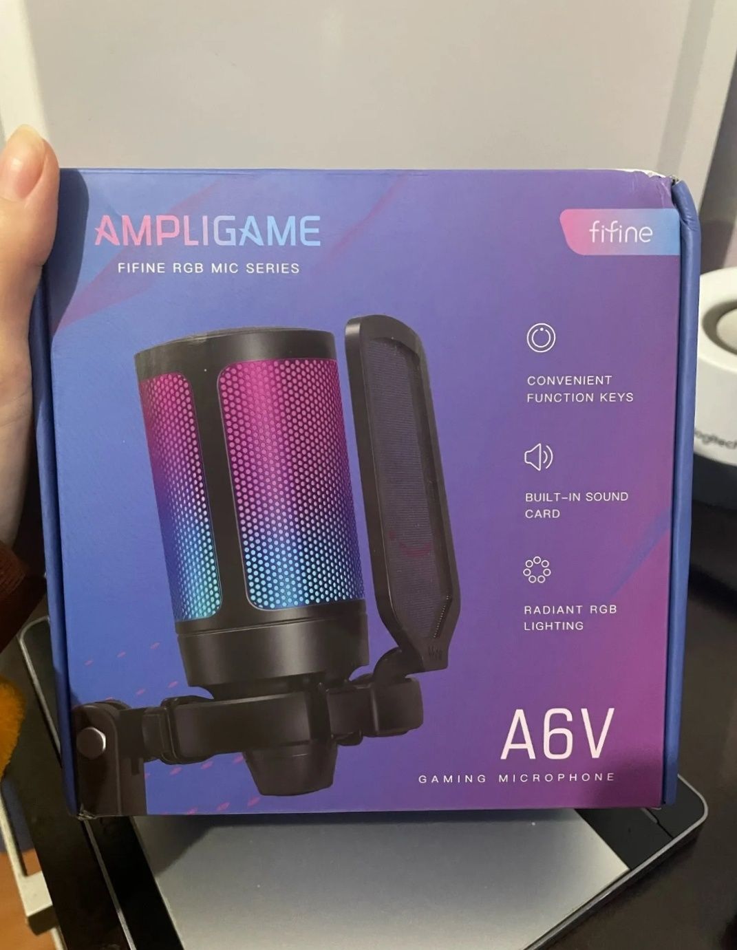 Fifine A6V Мікрофон для ПК Працює від USB Кардіоїдна діаграм: 1 350 грн ...