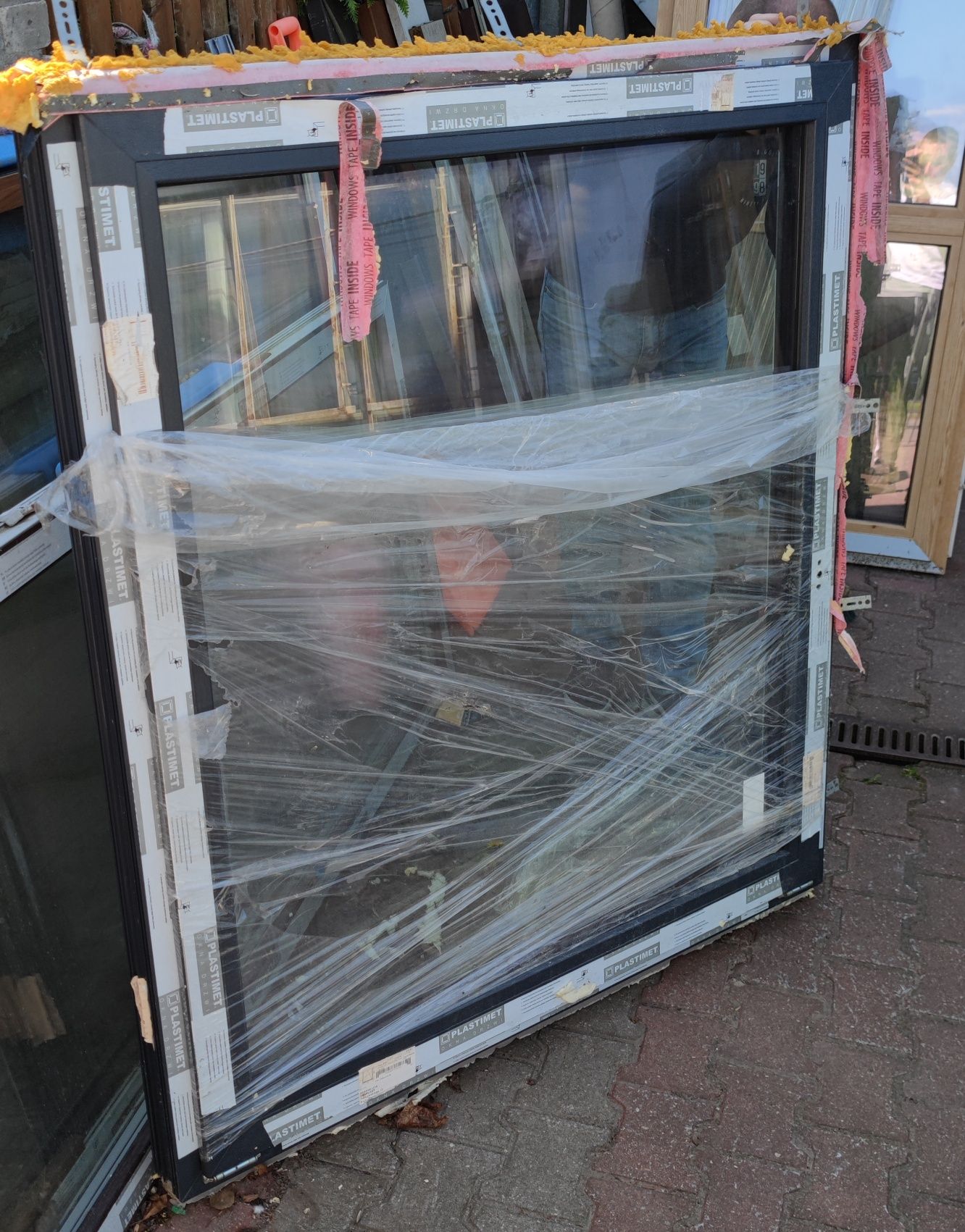 Okna Plastimet Antracyt/narożne kolor RAL 7016 Bartoszyce • OLX.pl