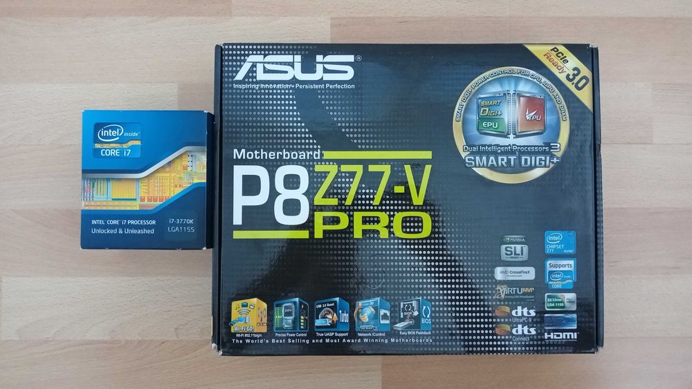 Системная плата Asus P8Z77-V Pro + Intel i7-3770K + 32Gb 1600 Mhz: 10 100 грн. - Комплектуючі та ...