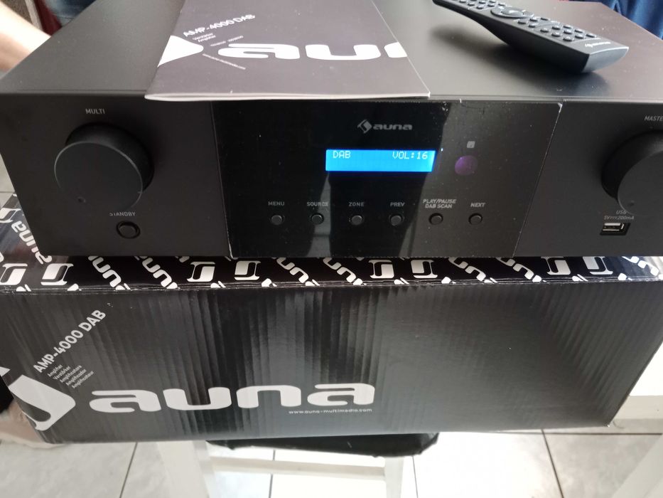 Wzmacniacz Auna AMP-4000..radio Dab..Bluetooth..pilot.4x100w Busko-Zdrój • OLX.pl