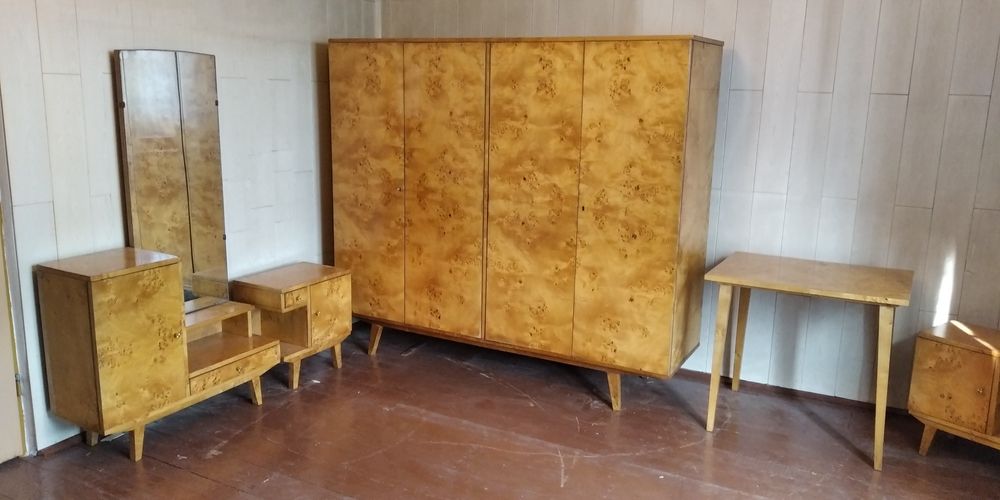 Meble meblościanka PRL Retro Vintage Katowice Dąb • OLX.pl