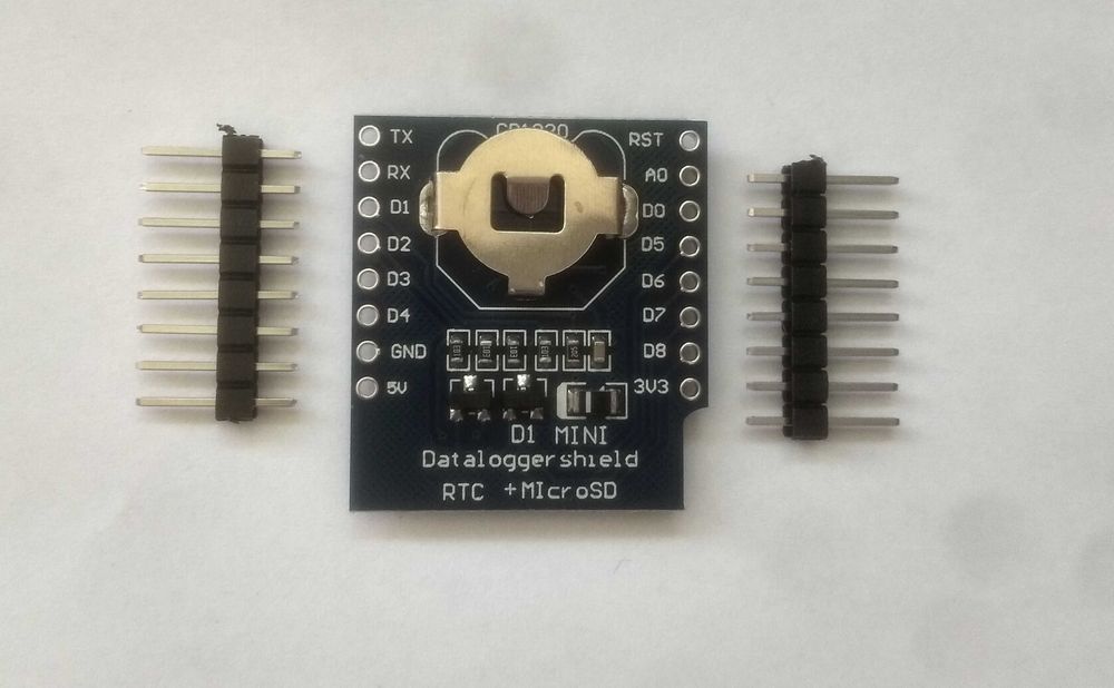 Wi-Fi ESP8266 Wemos D1 Mini Data Logger Shield SD card + RTC к модулю ...